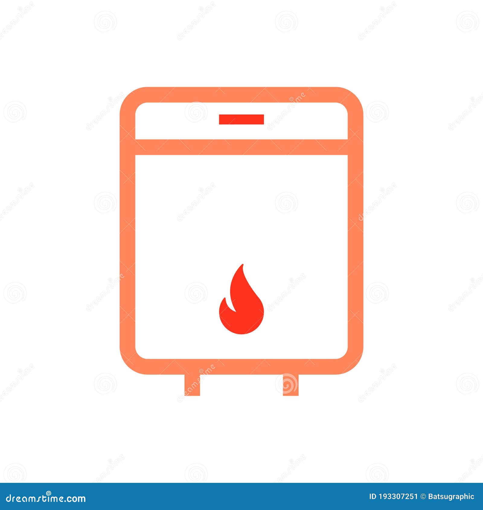 Boiler Vector Icon Logo Design Stock Vector - Illustration of heater ...