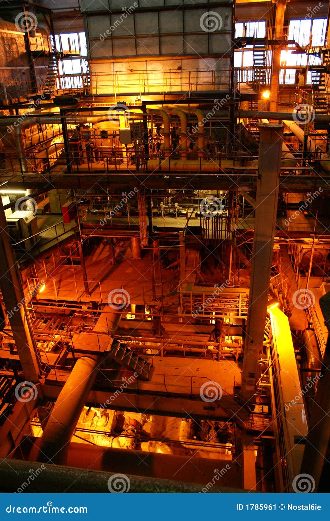 Boilers on power plant stock image. Image of enterprise - 1785961