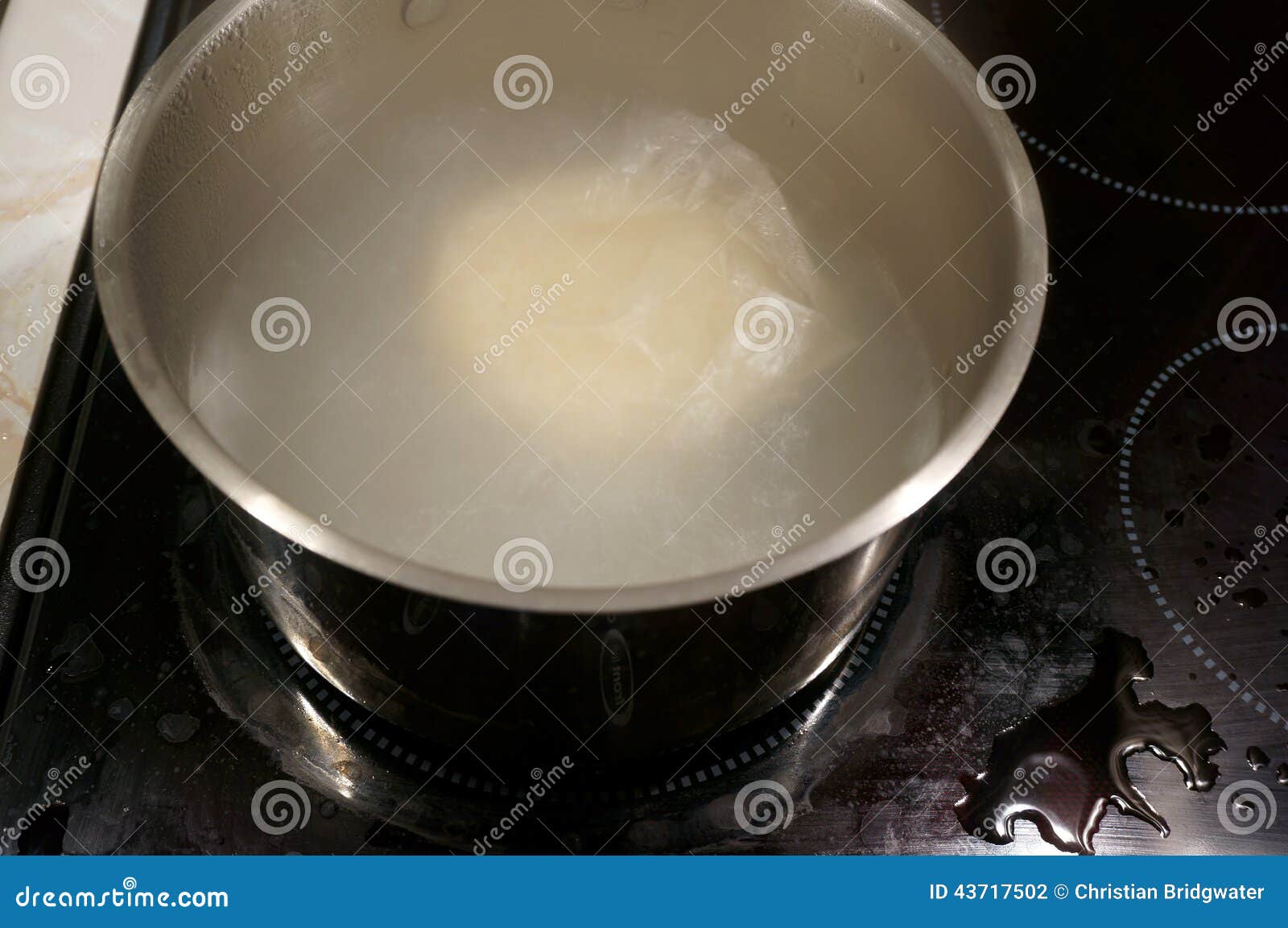 Boiling bag rice a stock photo. Image of water, metal - 43717502
