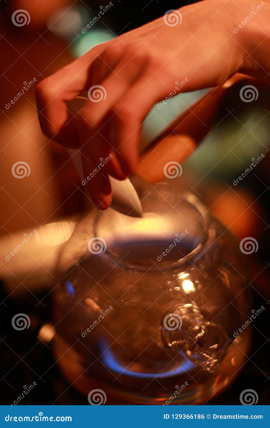 Boiling of chinese tea stock photo. Image of fire, fresh - 129366186