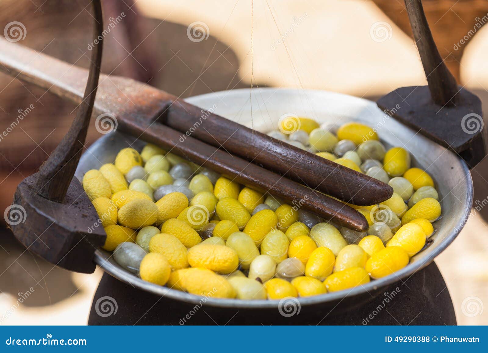 Boiling Cocoon Pot To Prepare Stock Photos - Free & Royalty-Free Stock ...