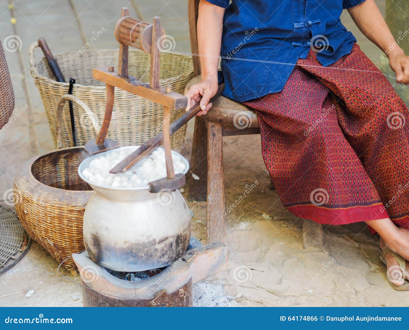 Boiling cocoon silkworm stock photo. Image of agriculture - 64174866