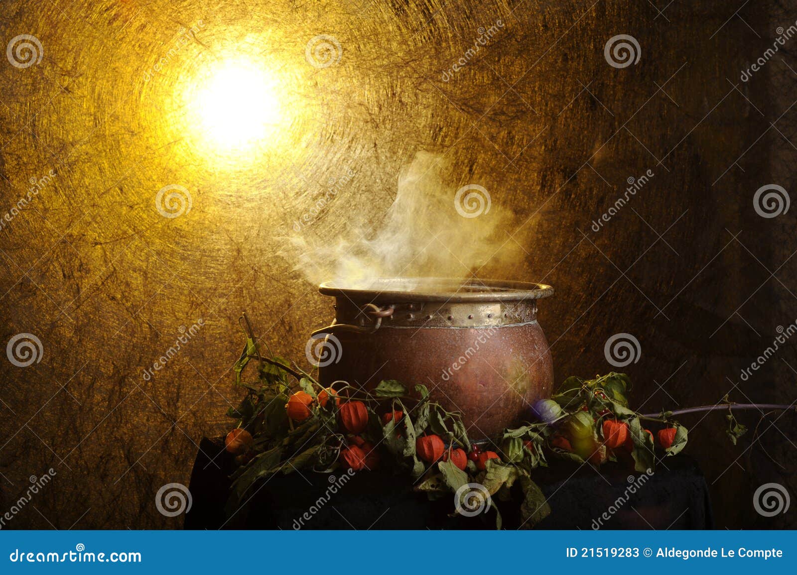 Boiling Copper Halloween Cauldron Stock Image - Image of cauldron ...