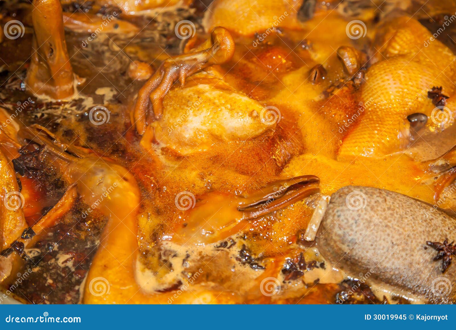 Boiling duck stewed stock image. Image of pieces, cuisine - 30019945