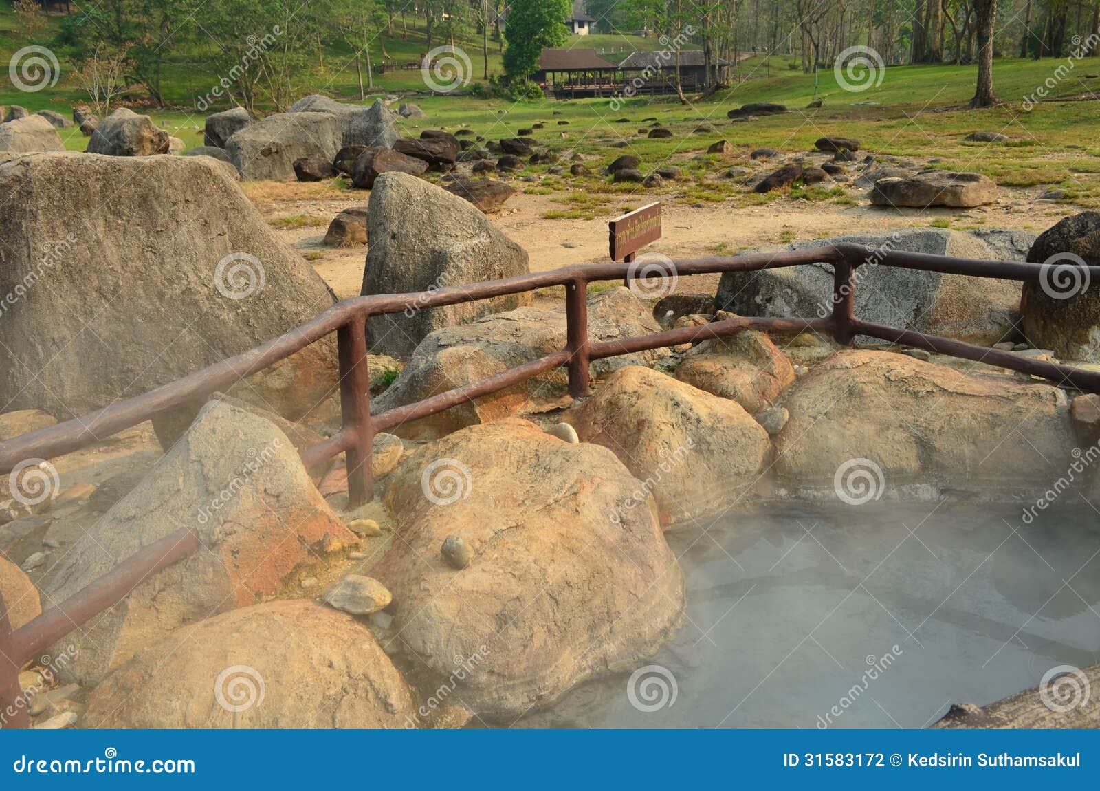 Boiling eggs at hot spring stock photo. Image of bean - 31583172