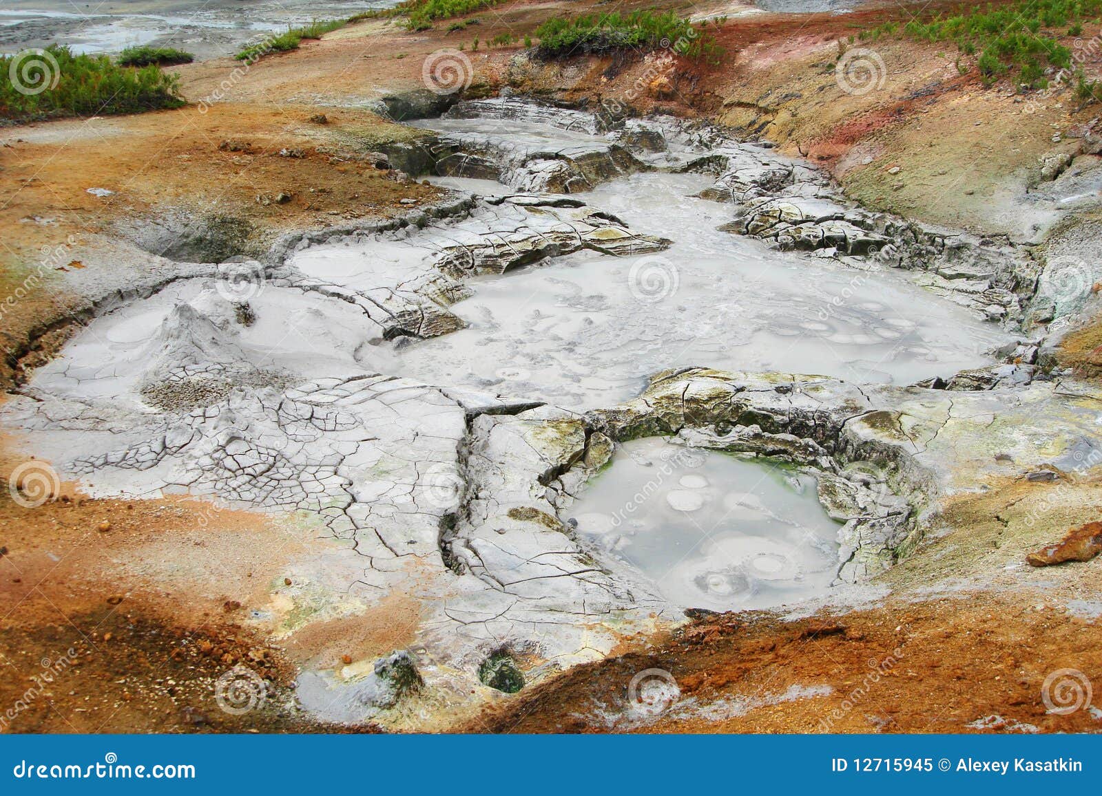 Boiling elevated Volcano stock image. Image of dirt, green - 12715945