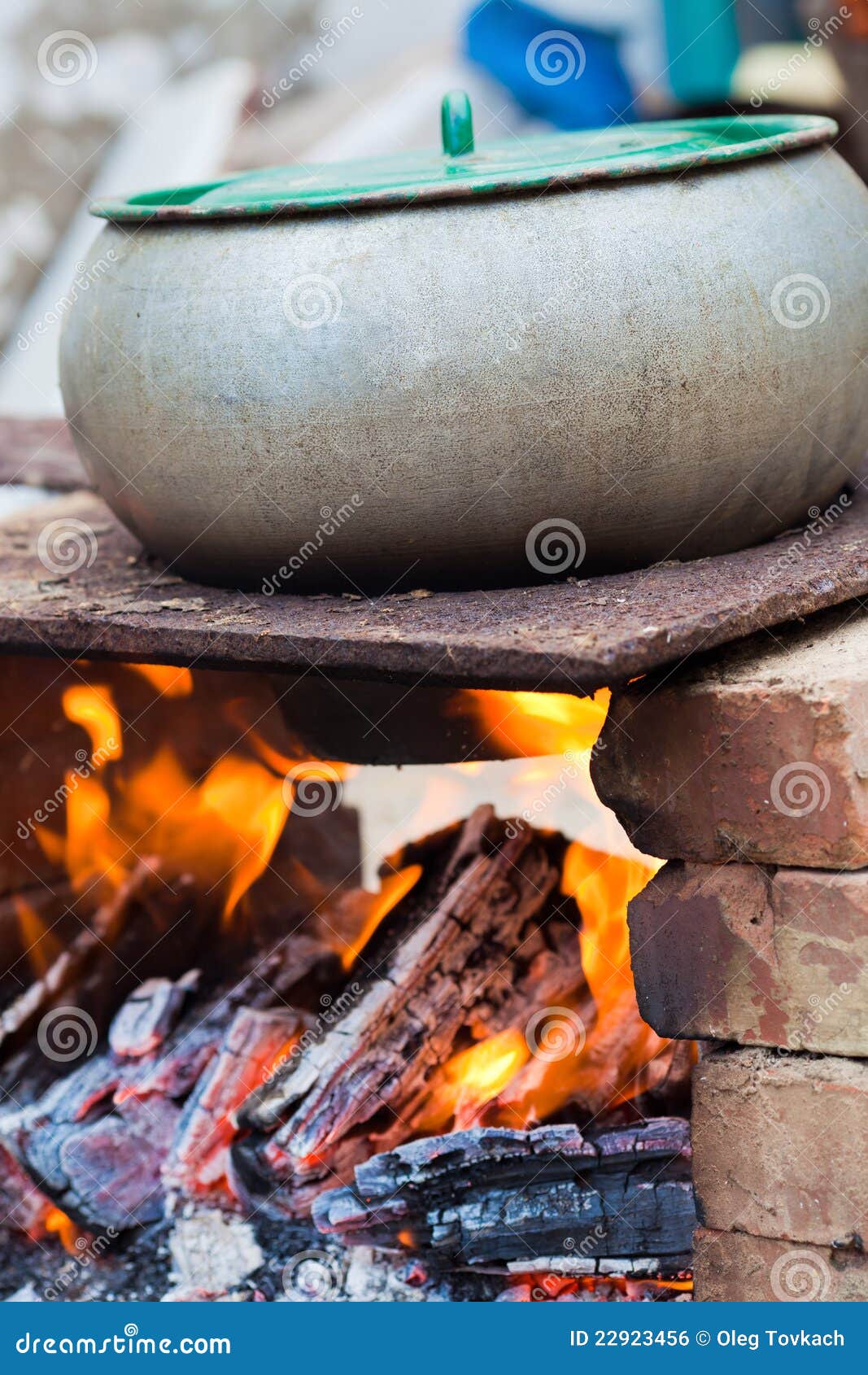 Boiling on the fire stock photo. Image of cooking, dinner - 22923456