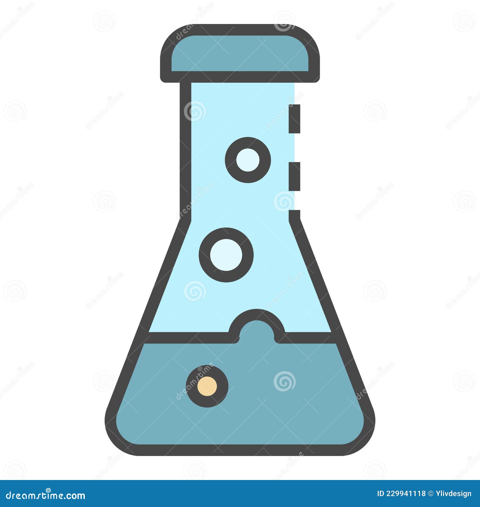 Boiling Flask Icon Color Outline Vector Stock Vector - Illustration of ...