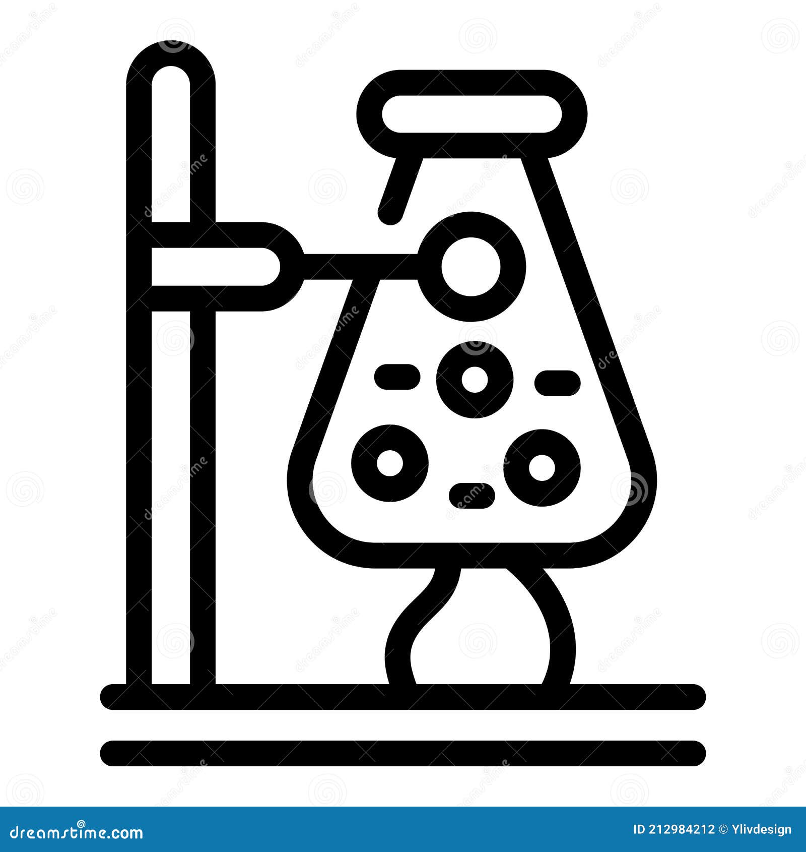 Boiling Flask Icon, Outline Style Stock Vector - Illustration of vector ...