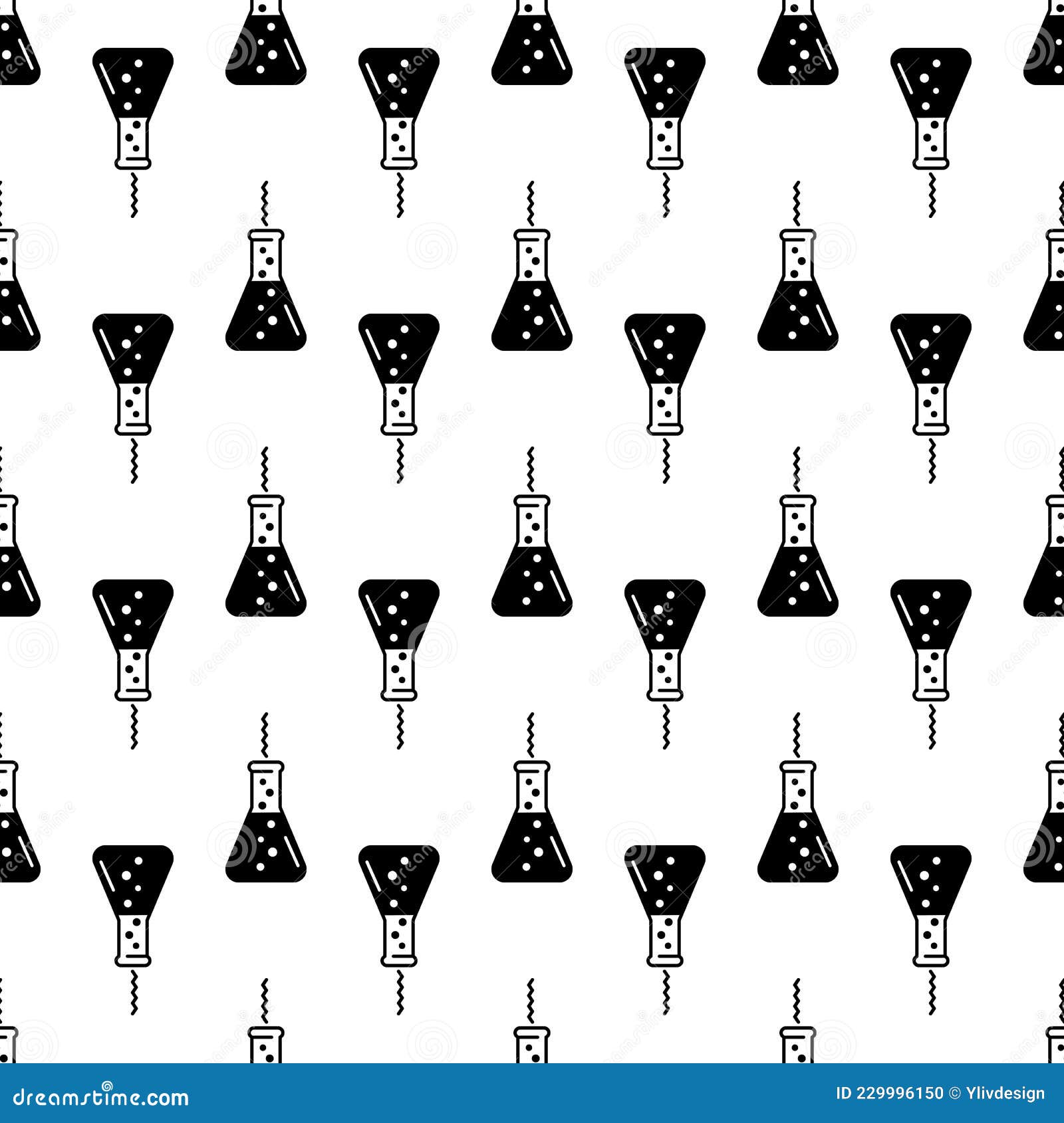 Boiling Flask Pattern Seamless Vector Stock Vector - Illustration of ...