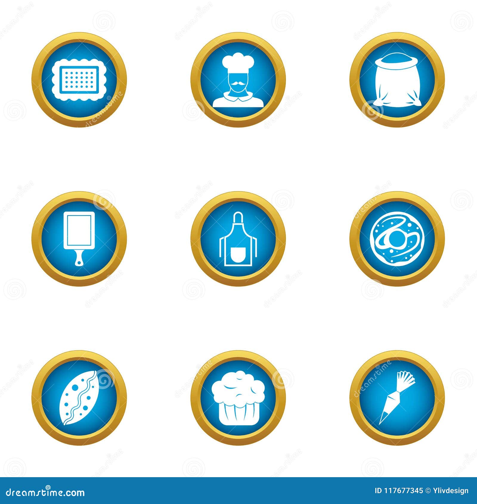 Boiling Icons Set, Flat Style Stock Vector - Illustration of food ...