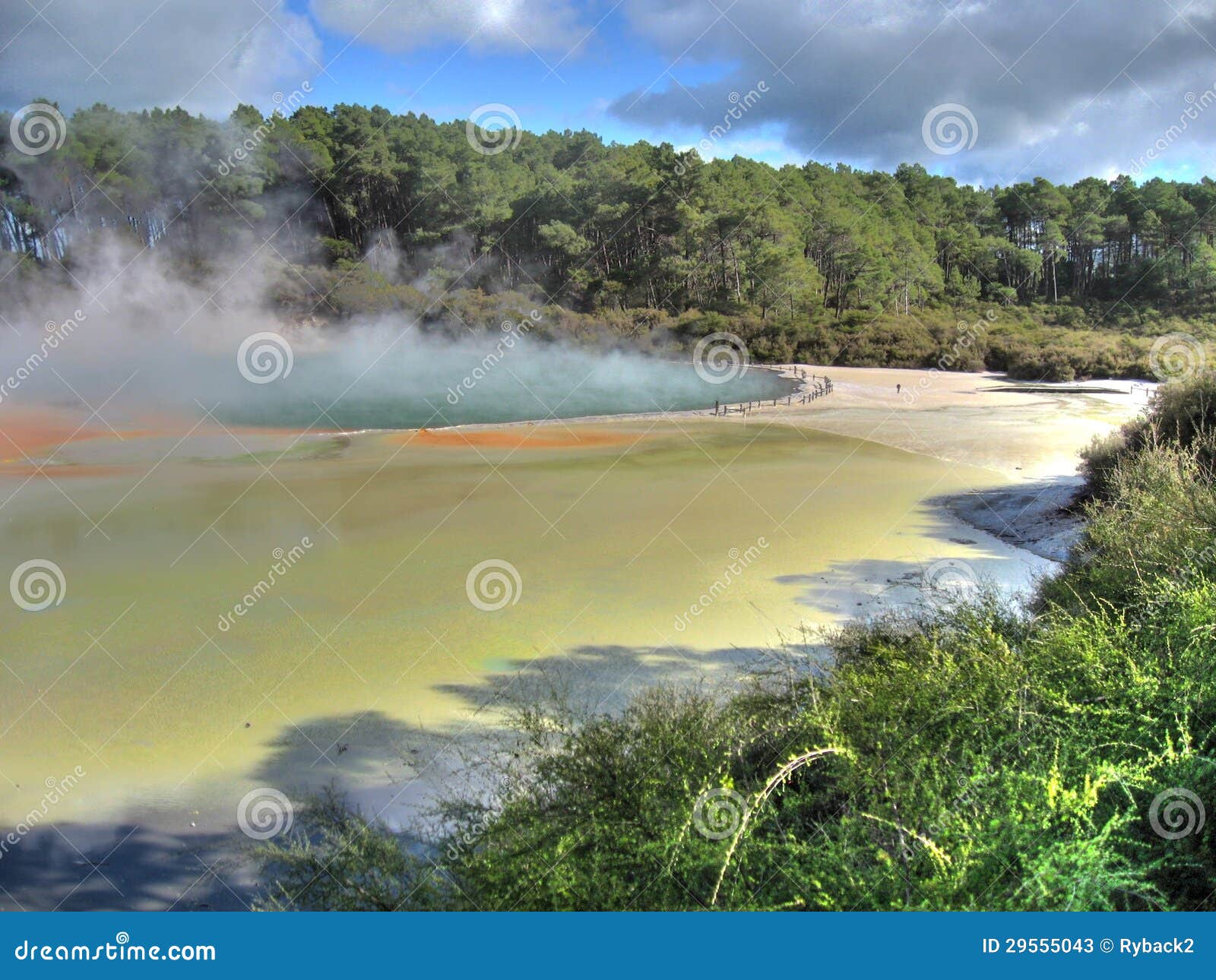 Boiling Lake stock image. Image of scenery, lake, forest - 29555043