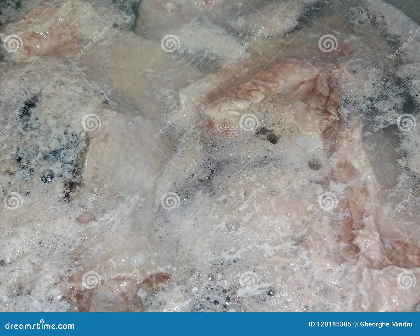 Boiling meat, make soup stock image. Image of snack - 120185385