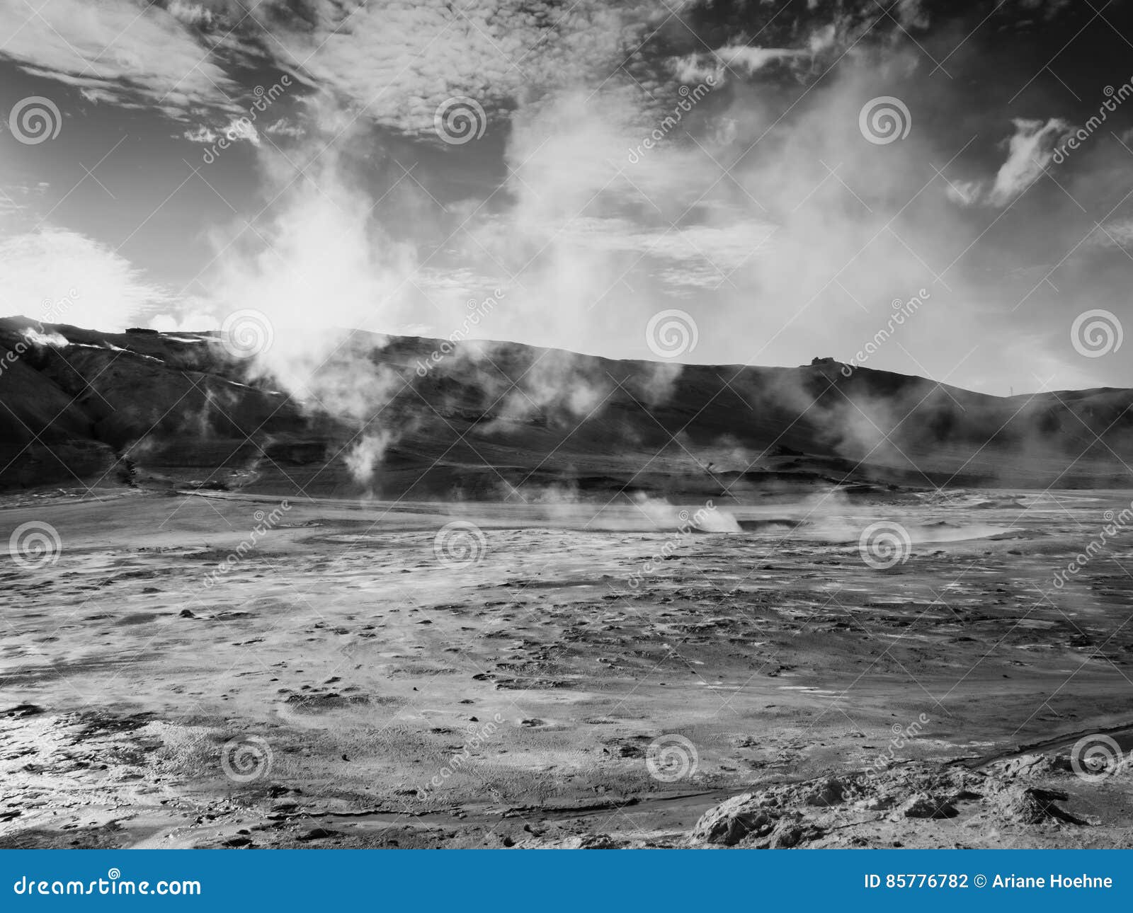 A Sludge Pot In The Geothermal Hot Spring Area Royalty-Free Stock ...