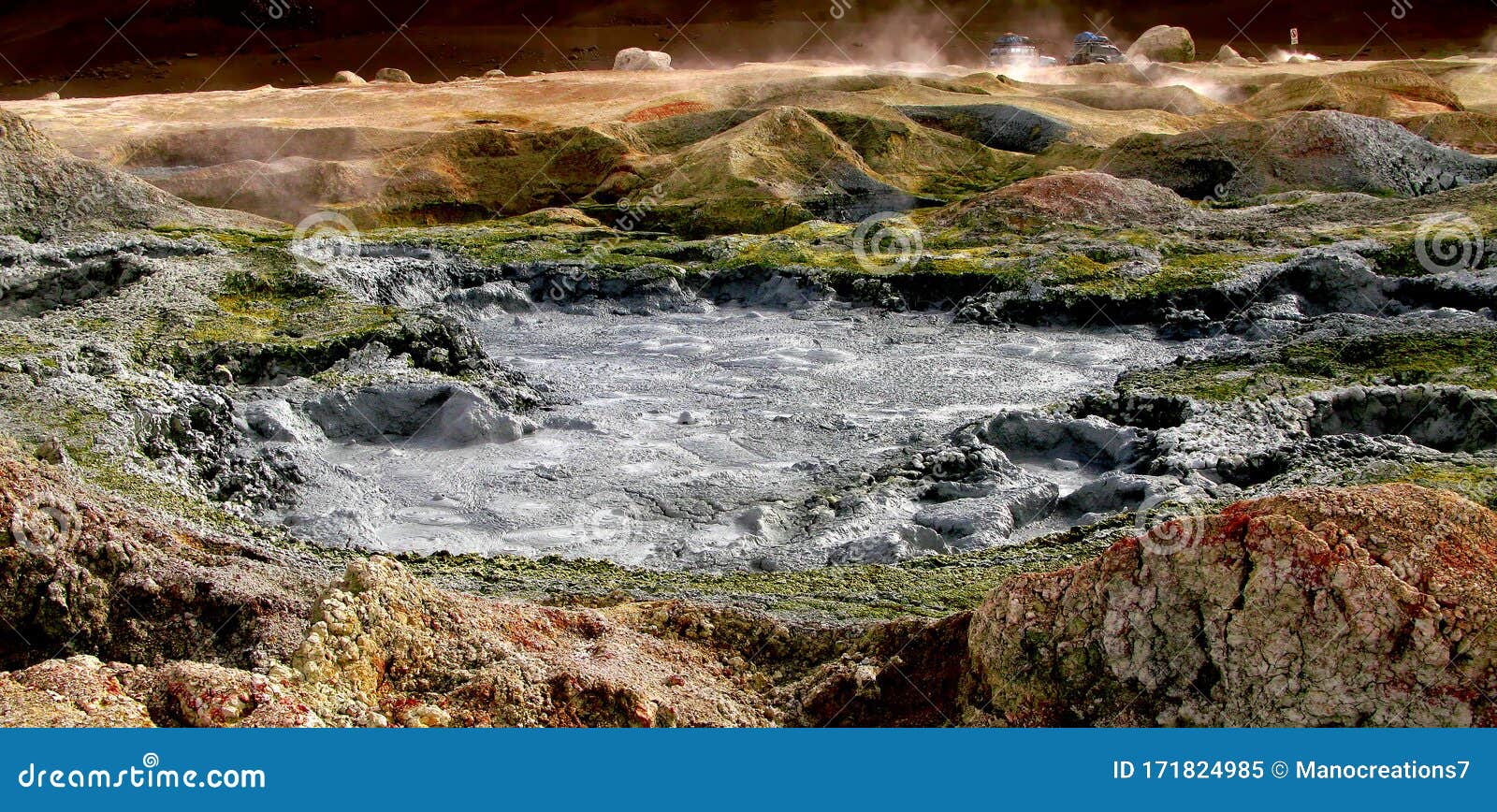 Boiling Mud Pool in Bolivia Desert Stock Image - Image of bolivia ...