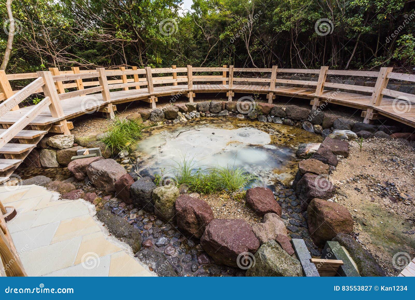 Boiling Mud in Unzen Hot Spring Site. Stock Image - Image of sulfur ...