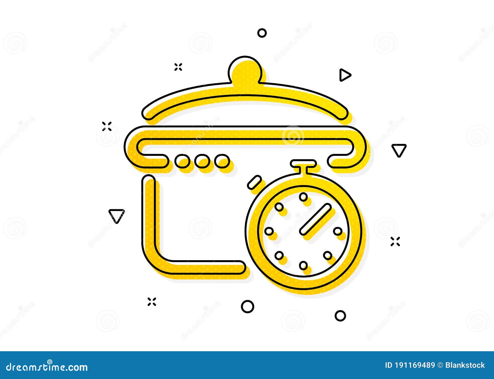 Boiling Pan Icon. Cooking Timer Sign. Food Preparation. Vector Stock ...