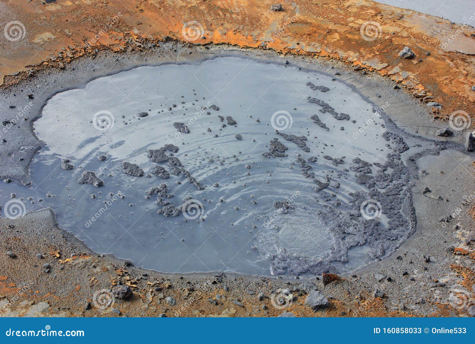 Boiling Mud Pool, Wai-O-Tapu, Rotorua, New Zealand Stock Photo ...
