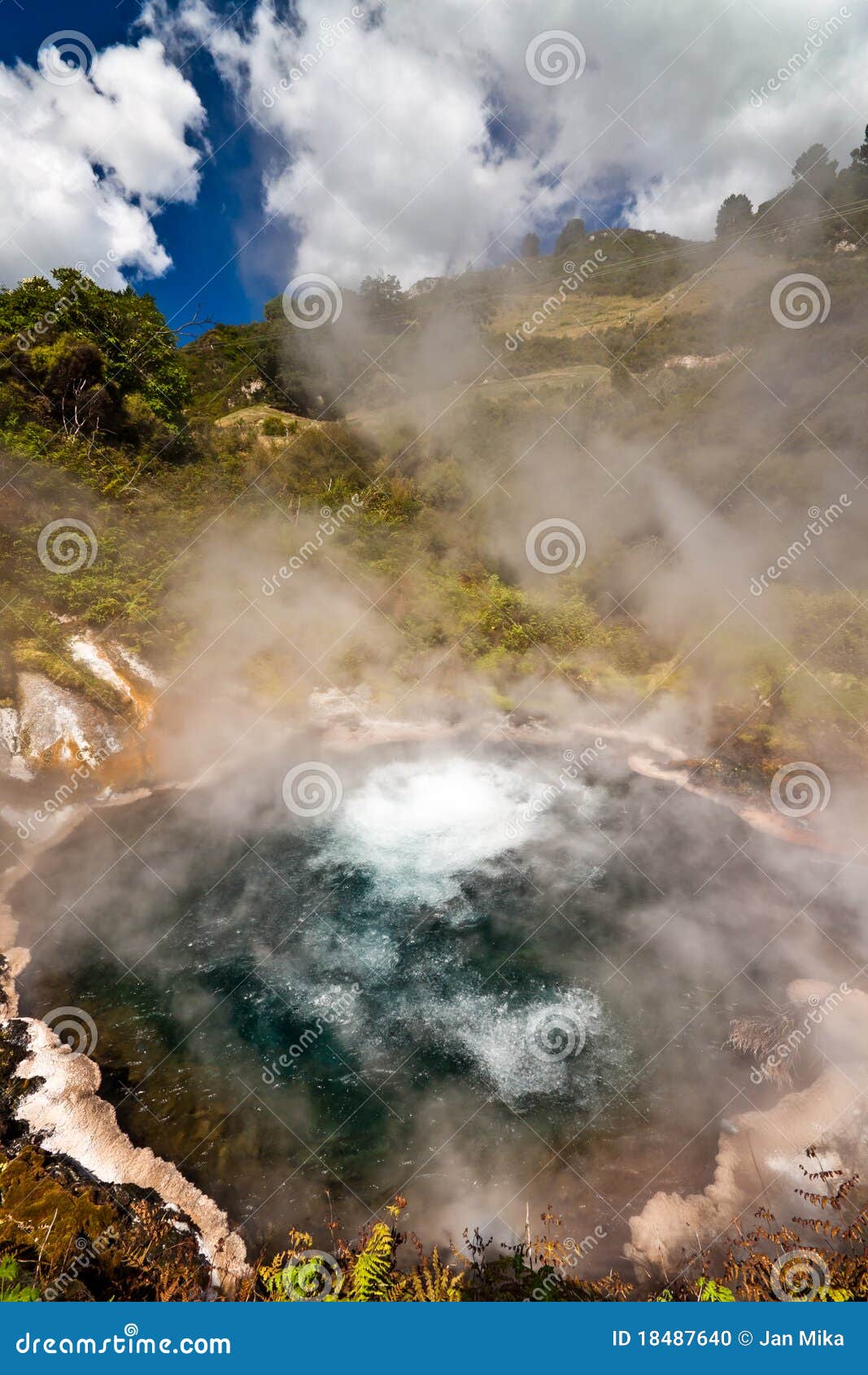 Boiling Mud Pool, Wai-O-Tapu, Rotorua, New Zealand Stock Photo ...