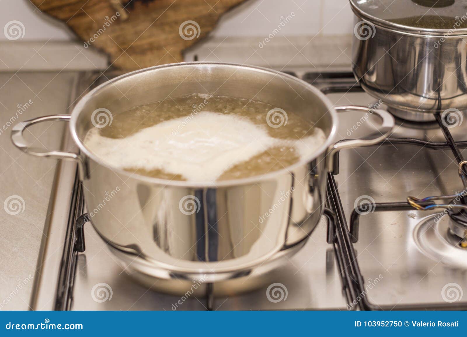 Boiling Pot while Cooking a Soup Stock Photo - Image of kitchen ...