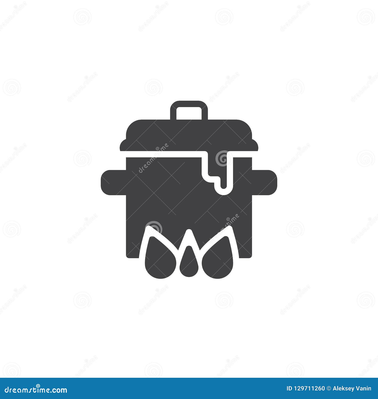 Boiling Pot on Fire Vector Icon Stock Vector - Illustration of perfect ...