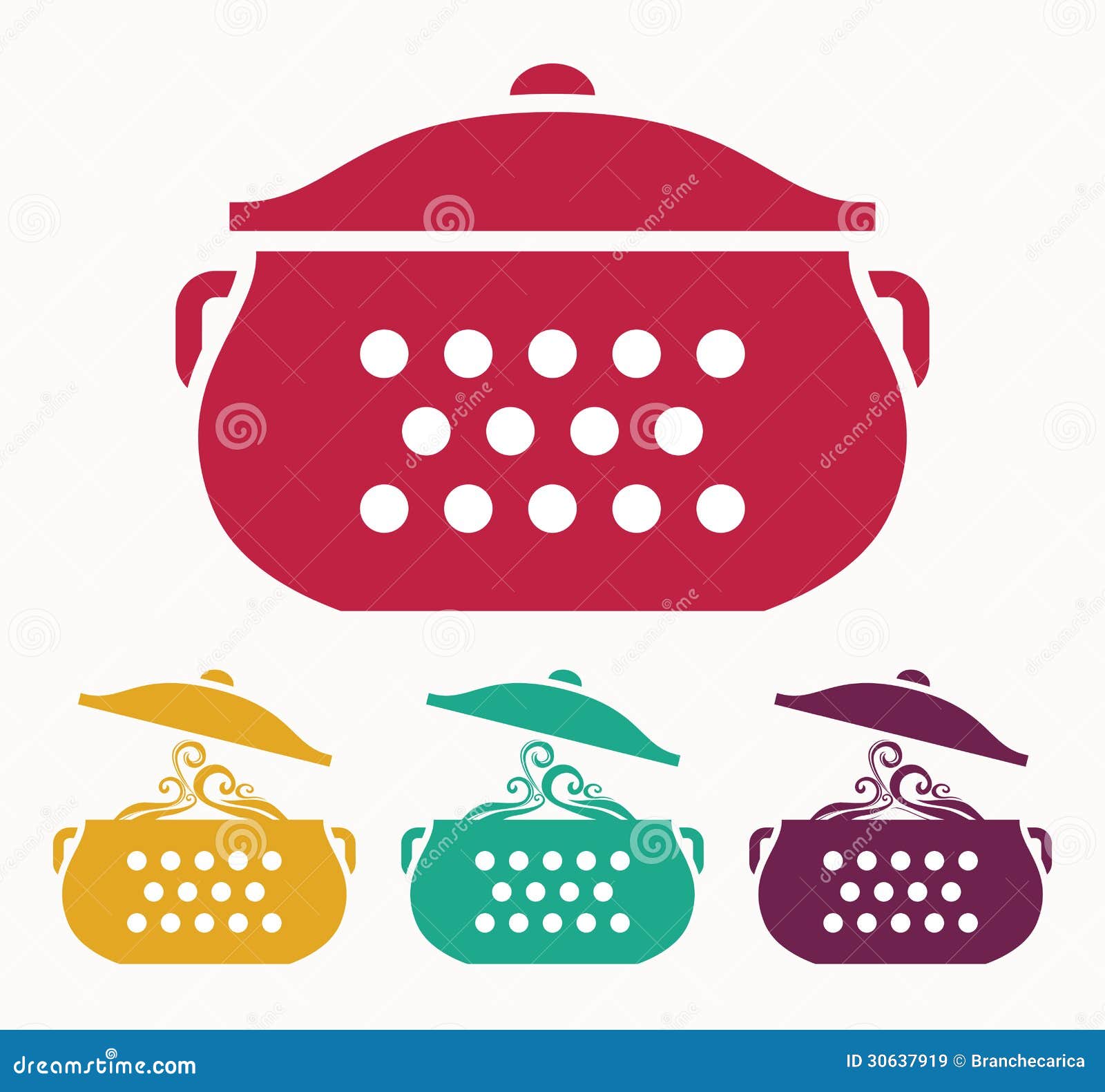 Boiling pot stock vector. Illustration of dinner, container - 30637919