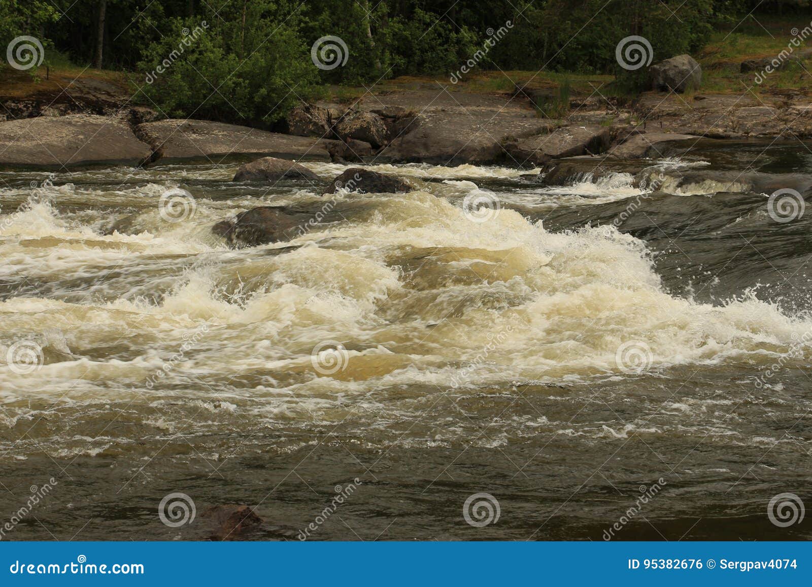 Boiling River stock photo. Image of stones, landscape - 95382676