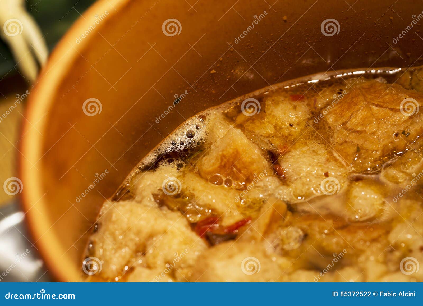 Boiling soup in a pot stock photo. Image of boiling, meat - 85372522