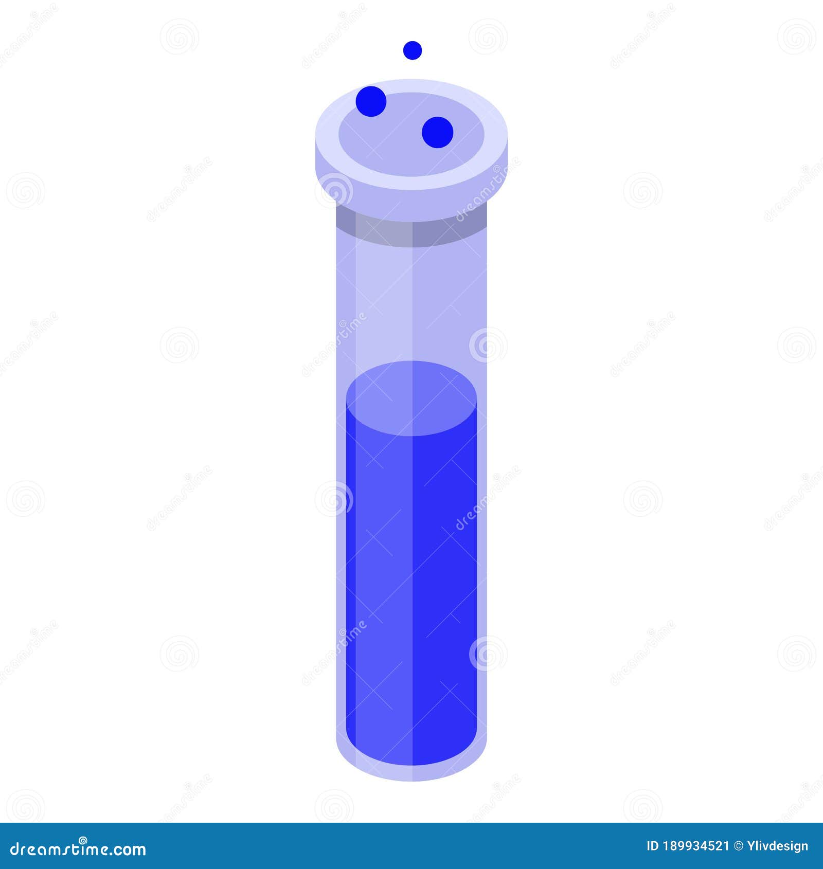 Boiling Test Tube Icon, Isometric Style Stock Vector - Illustration of ...