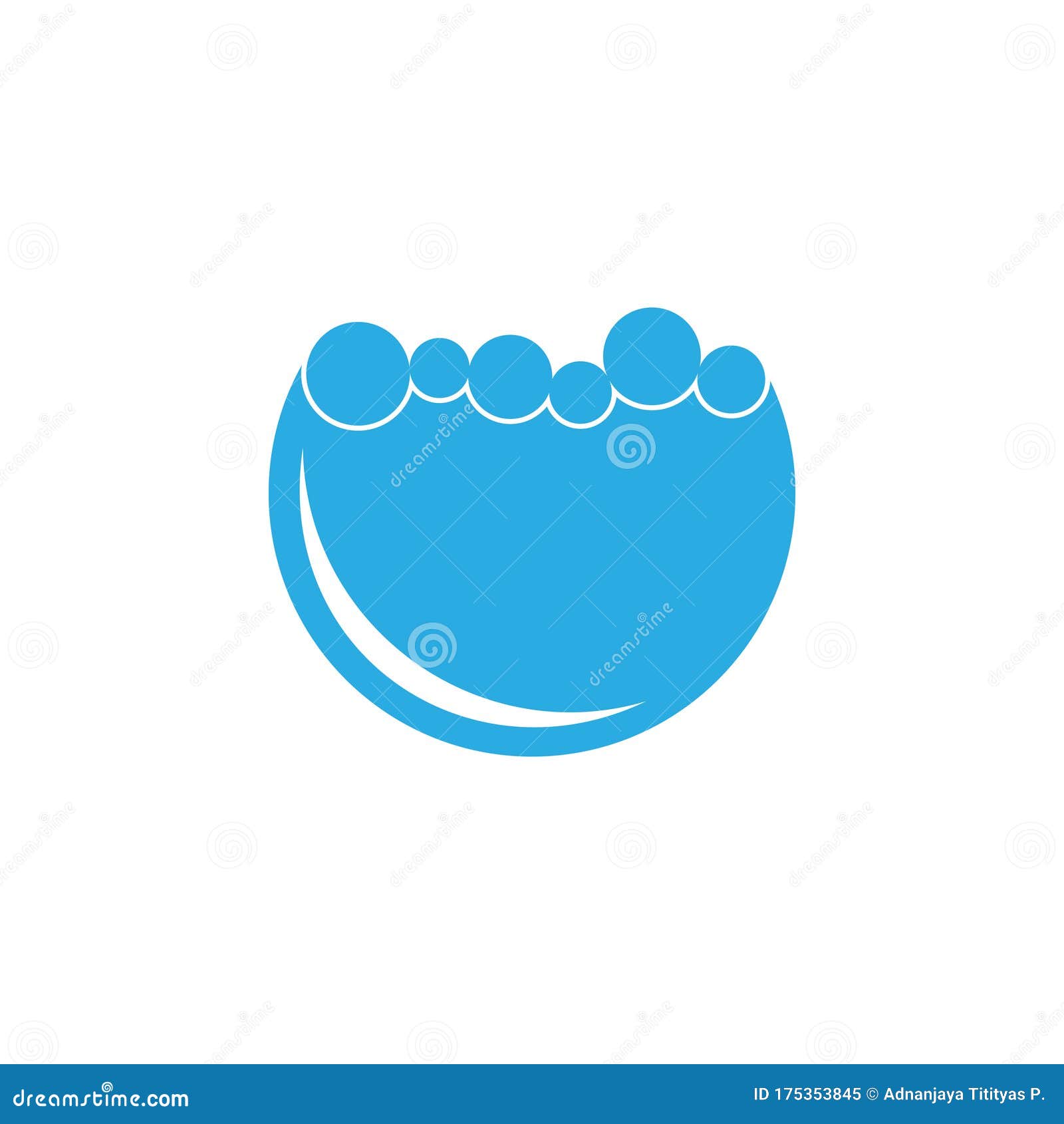 Boiling Water Bubble Symbol Geometric Logo Vector Stock Vector ...