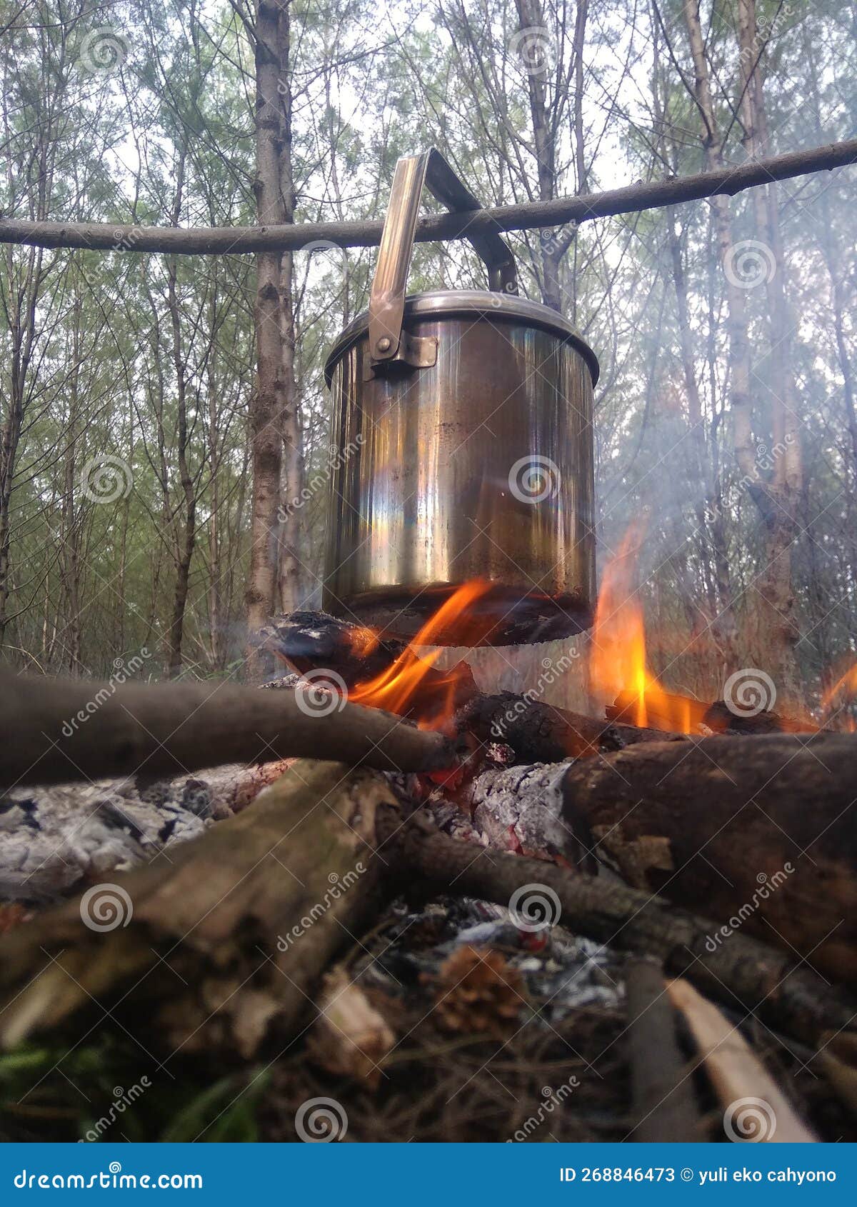 Boiling water on fire stock image. Image of boiling - 268846473