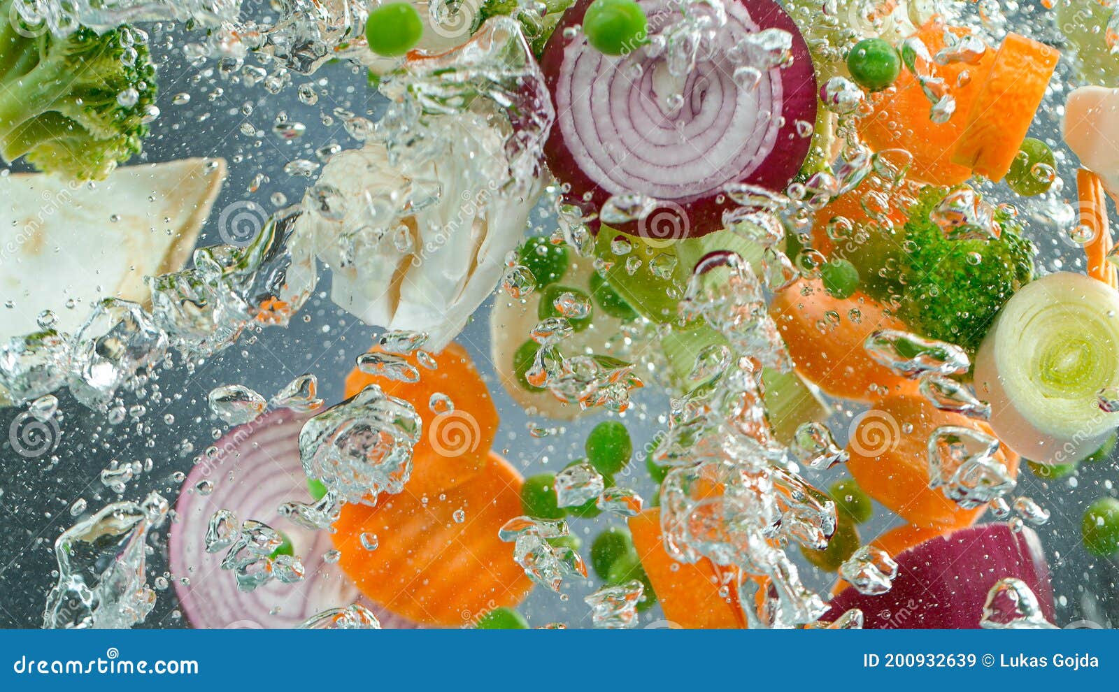Boiling Water with Fresh Vegetables Stock Image - Image of onion ...