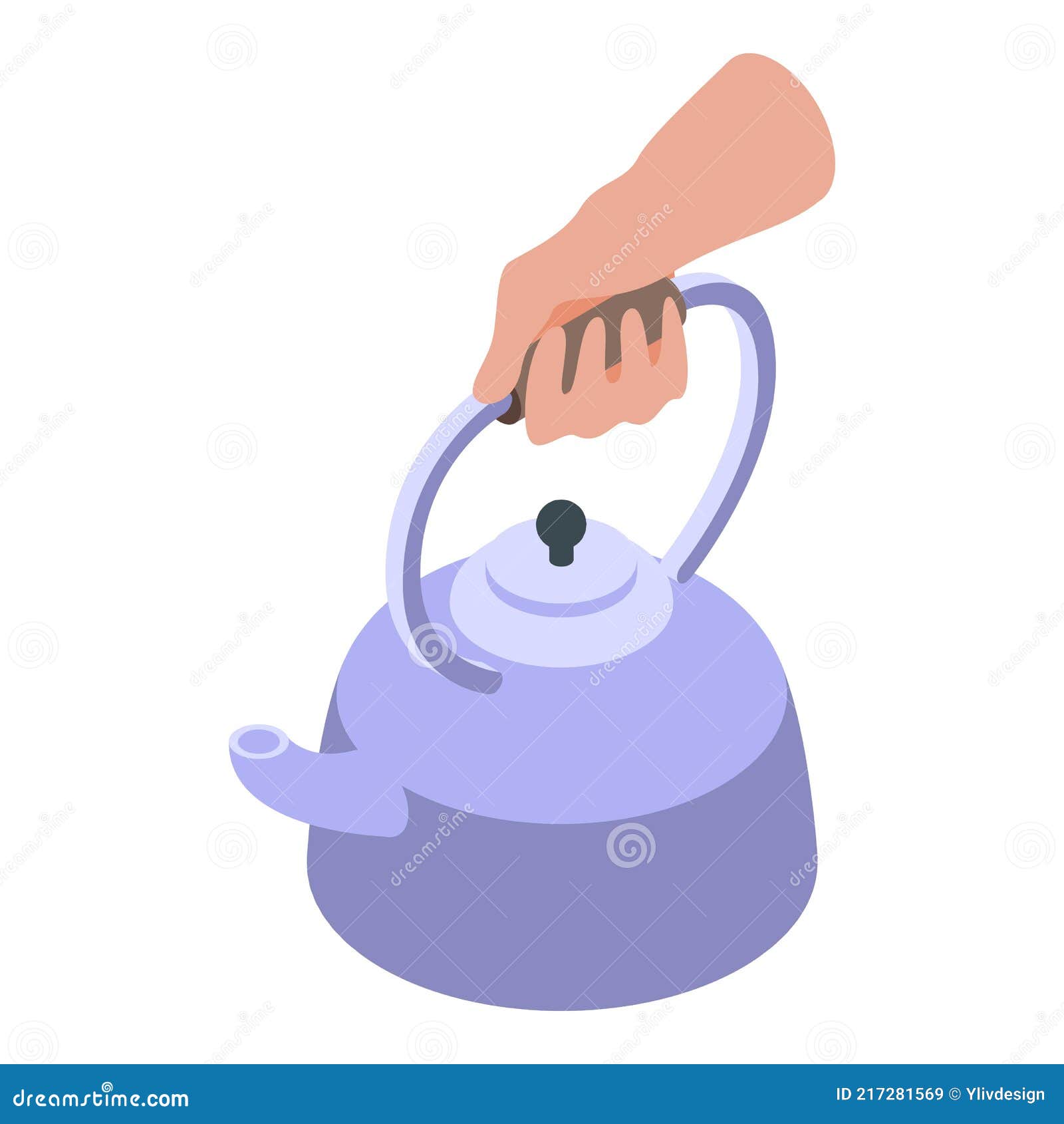 Boiling Water Icon, Isometric Style Stock Vector - Illustration of ...