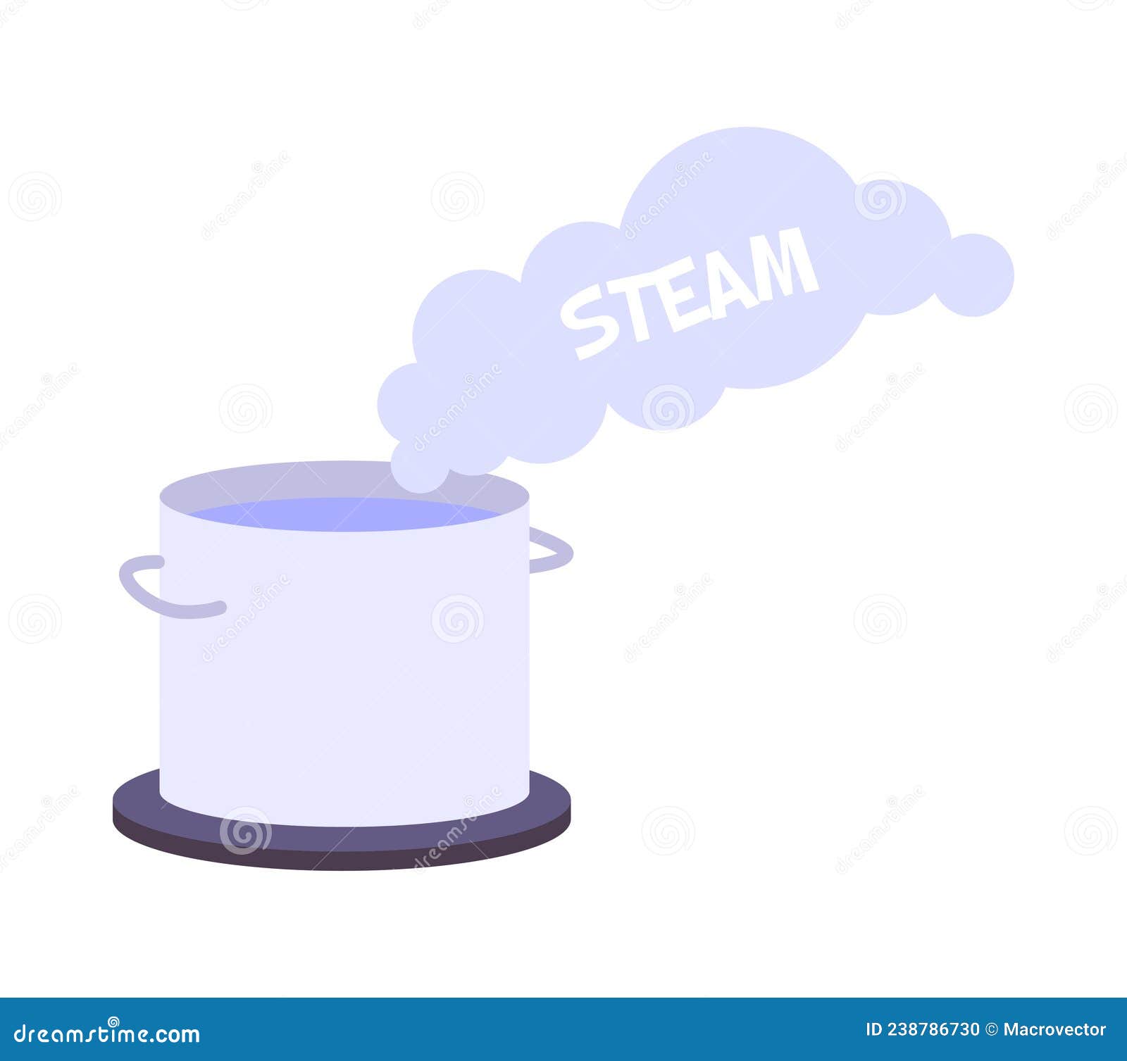 Boiling Water Icon stock vector. Illustration of cooker - 238786730