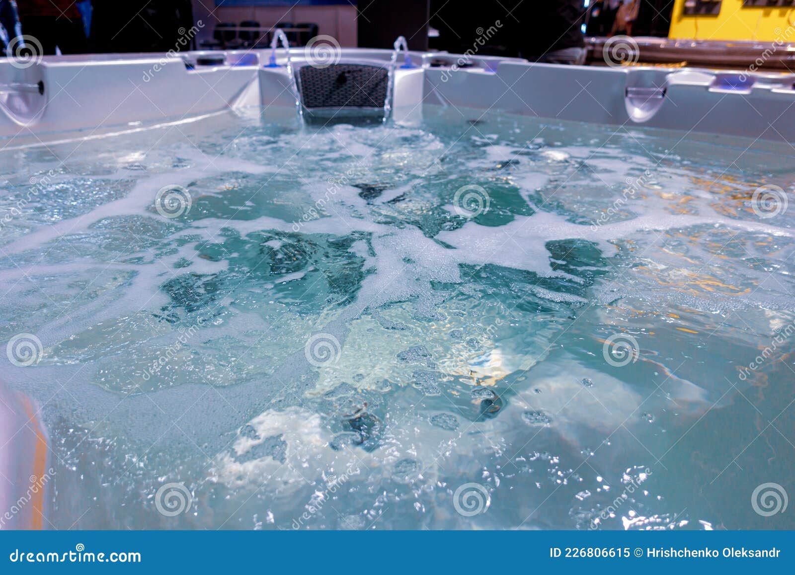 Boiling Water in the Pool with Jacuzzi Stock Image - Image of enjoyment ...