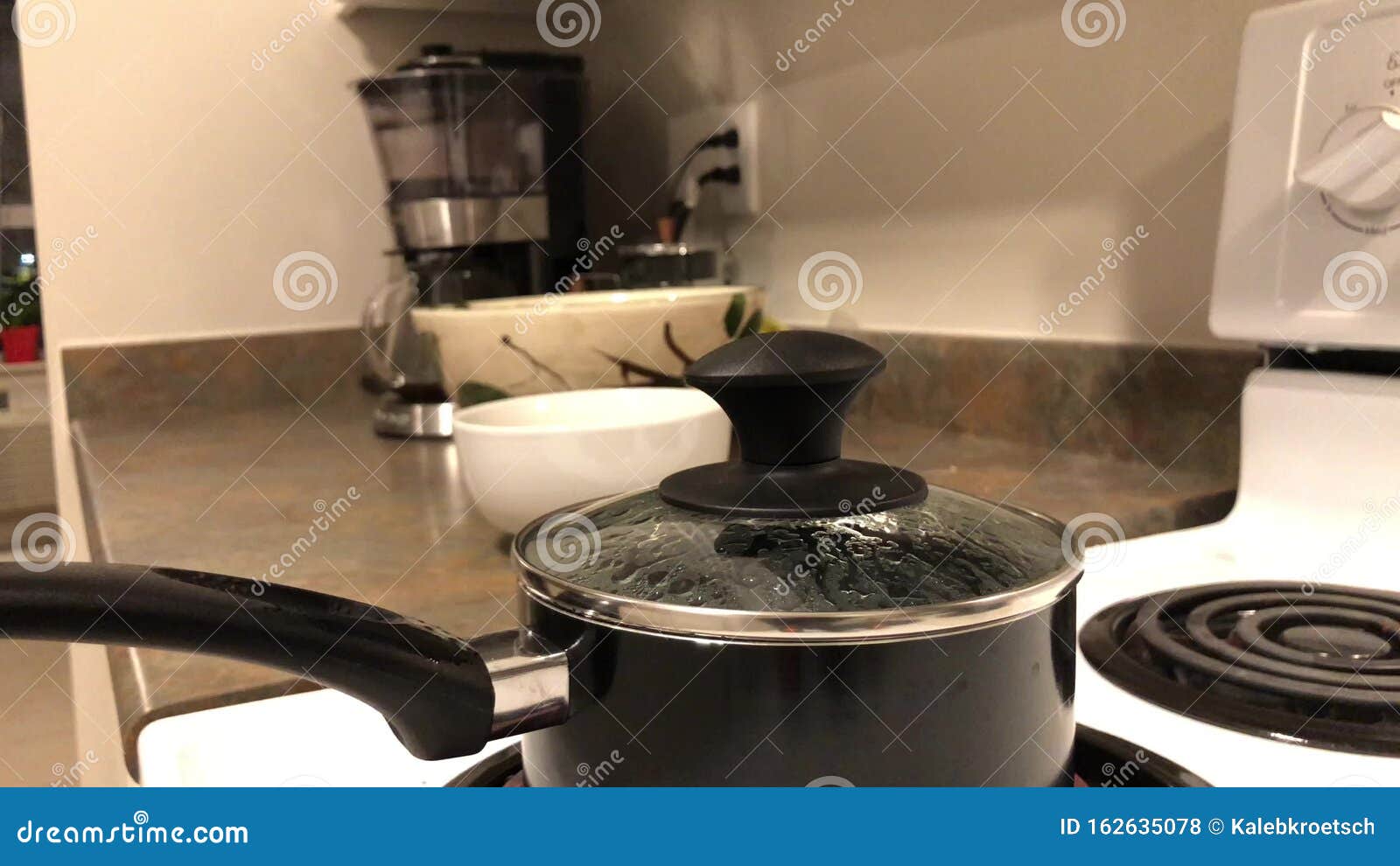 Boiling Water in a Pot. Bubbles Entropy. Stock Footage - Video of ...