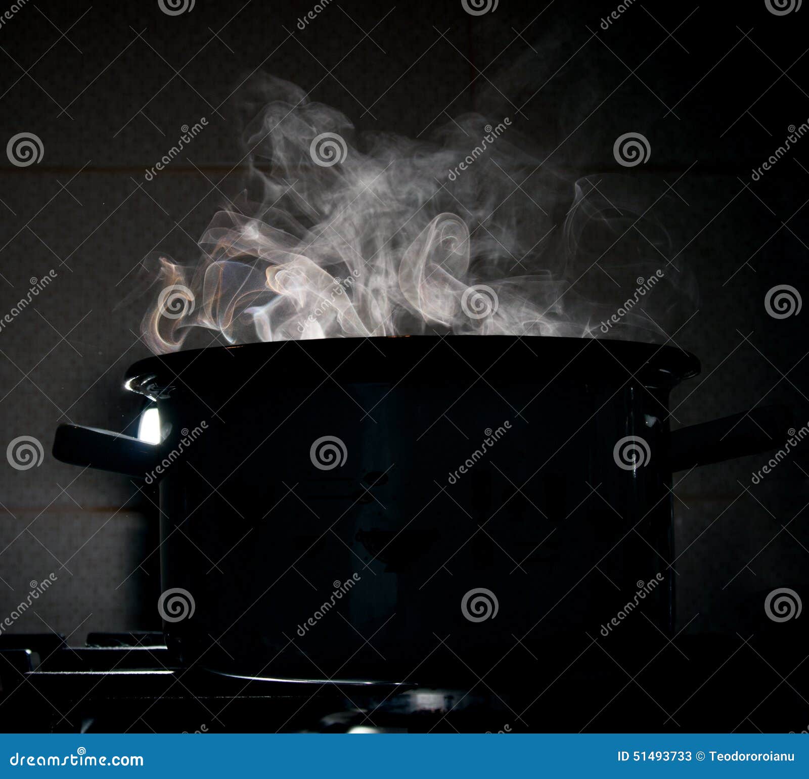 Boiling water in a pot stock image. Image of hungry, serving - 51493733
