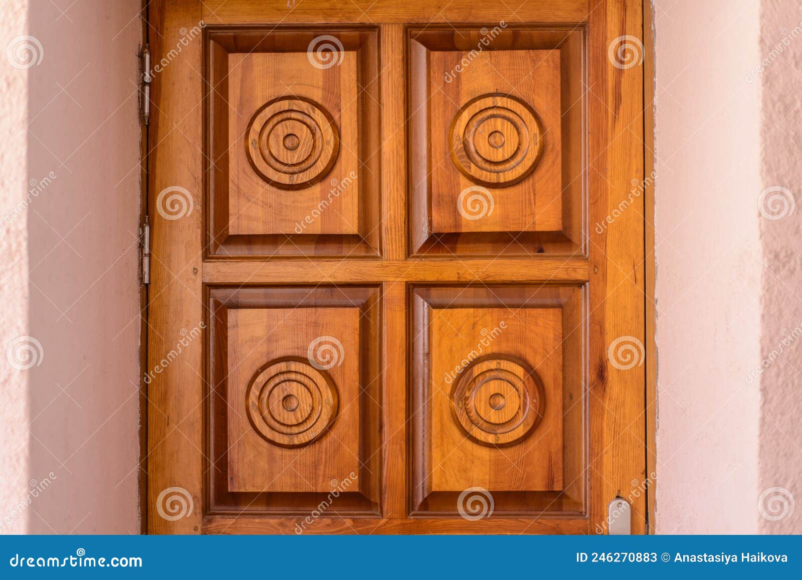 Bois Verni De Porte Moderne Verni Ancien Image stock - Image du ...
