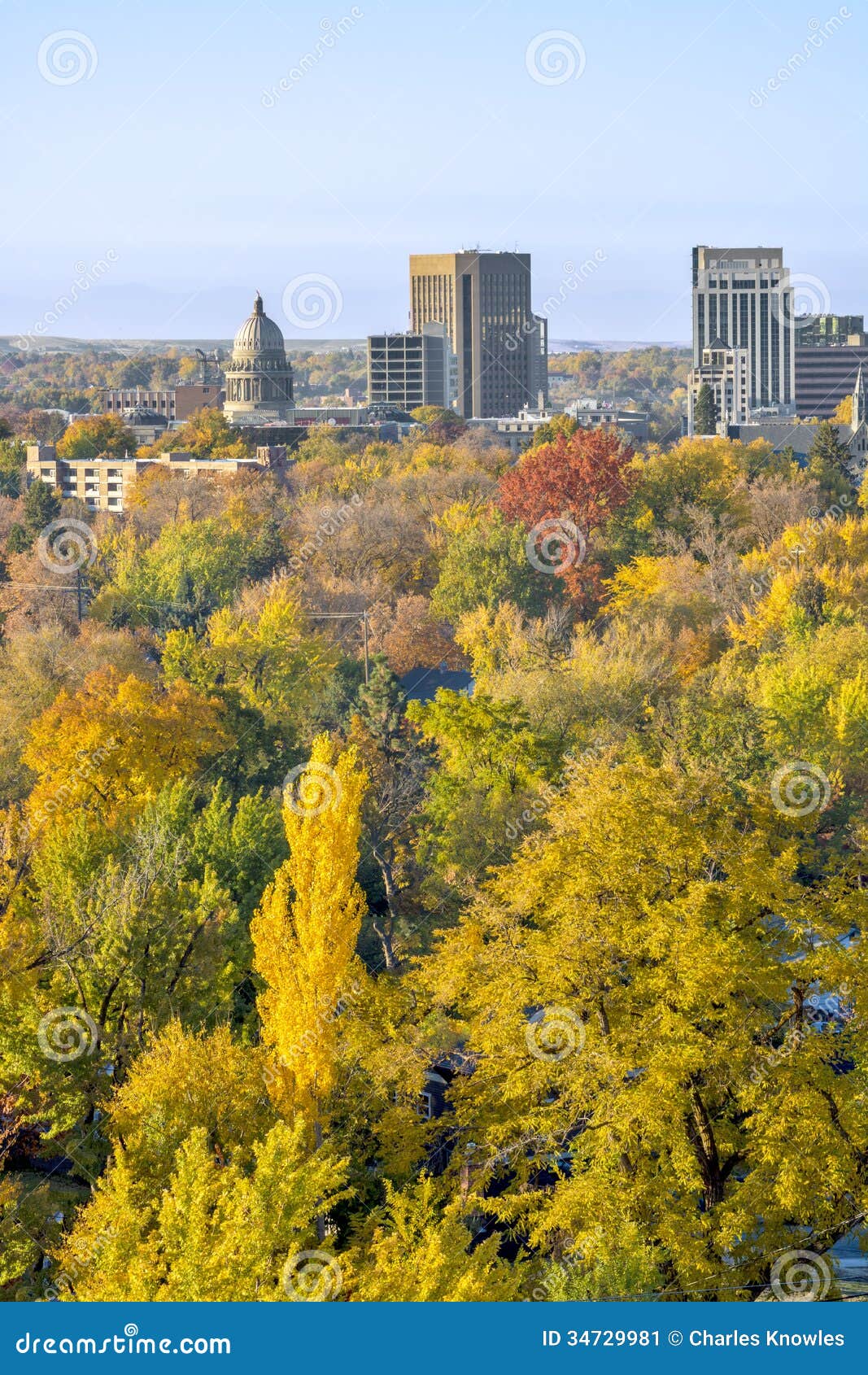 Boise Idaho in the Autumn stock image. Image of autumn - 34729981