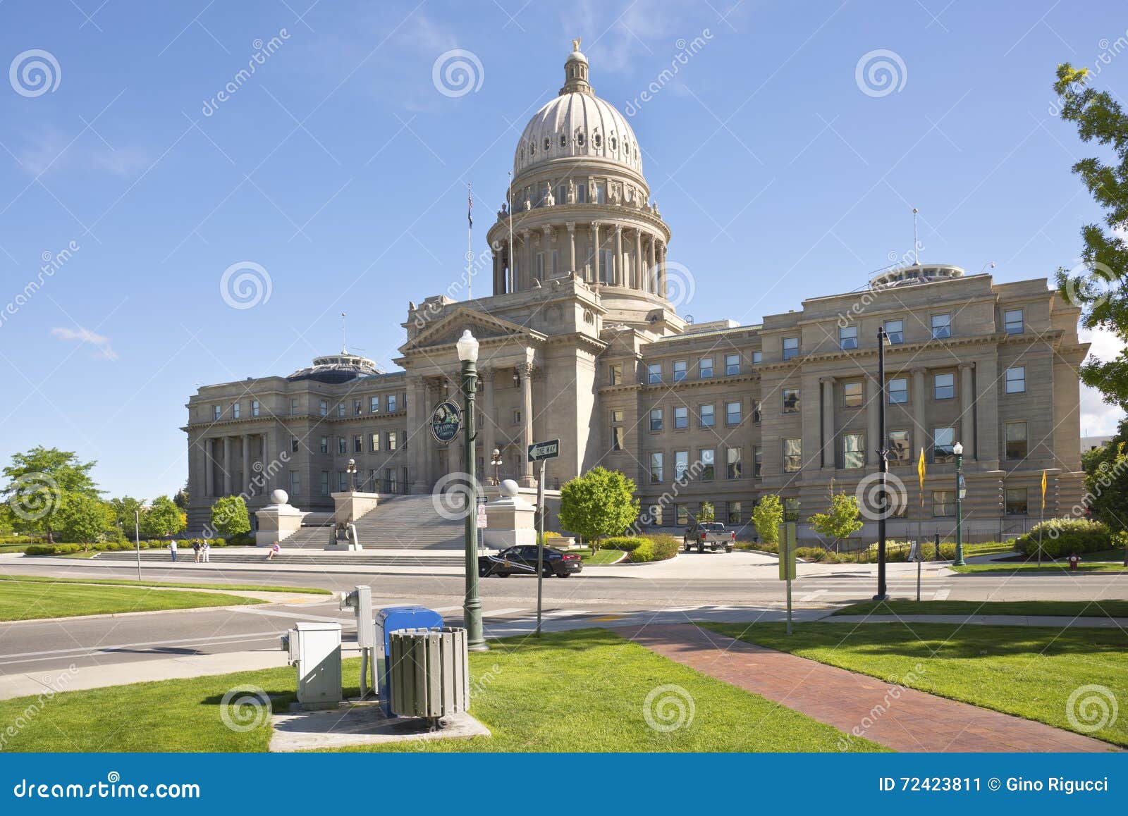 Boise Idaho State Capitol Building and Park. Editorial Photo - Image of ...