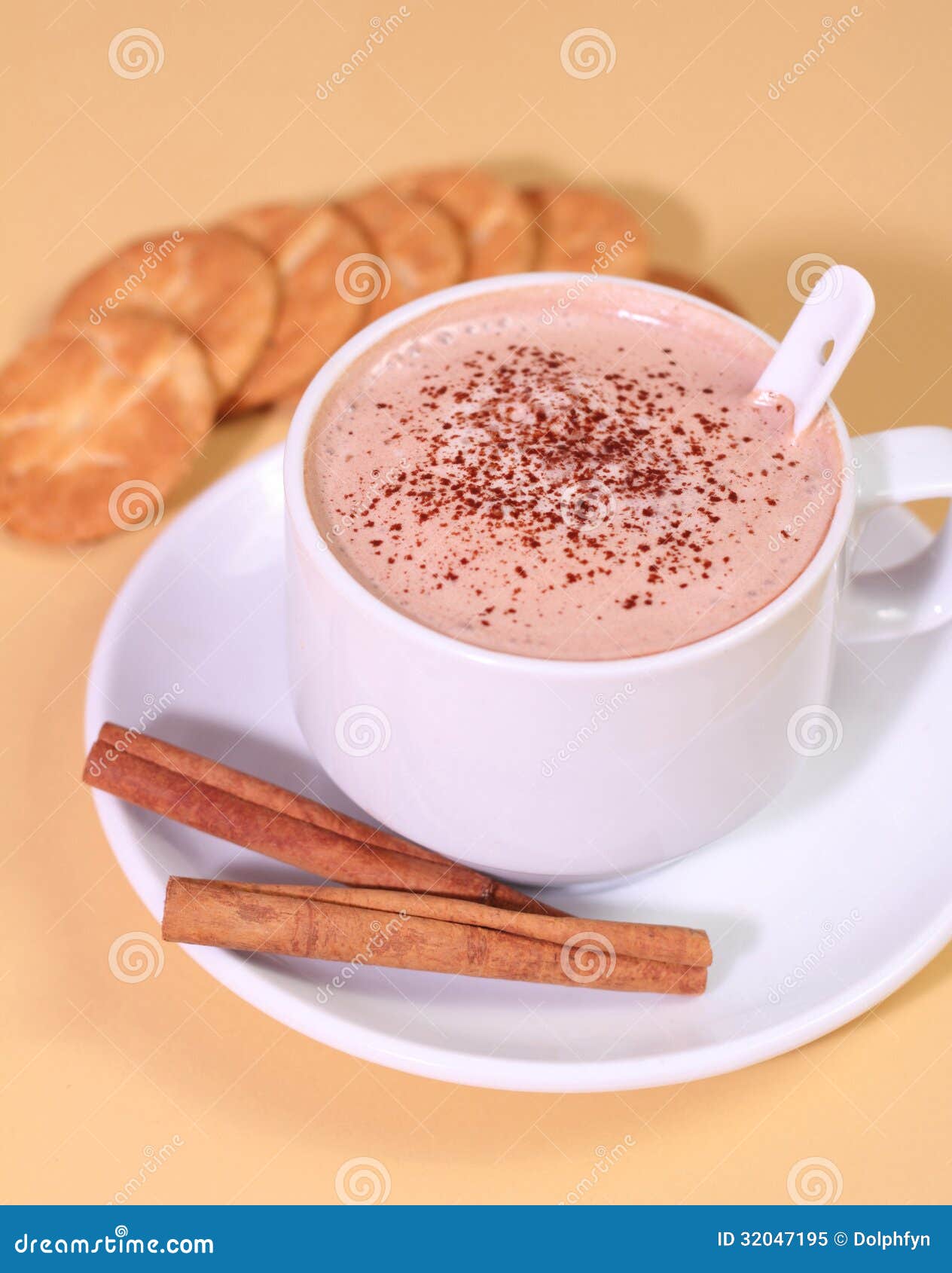 Boisson de chocolat chaud image stock. Image du boisson - 32047195