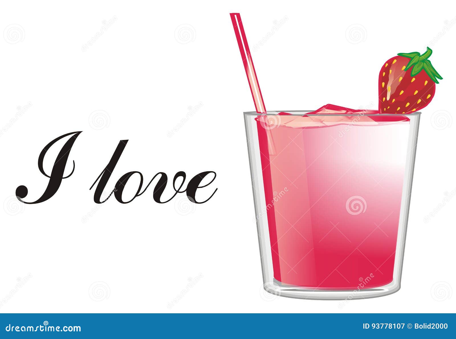 Boisson Rouge Avec Des Lettres Illustration Stock - Illustration du ...