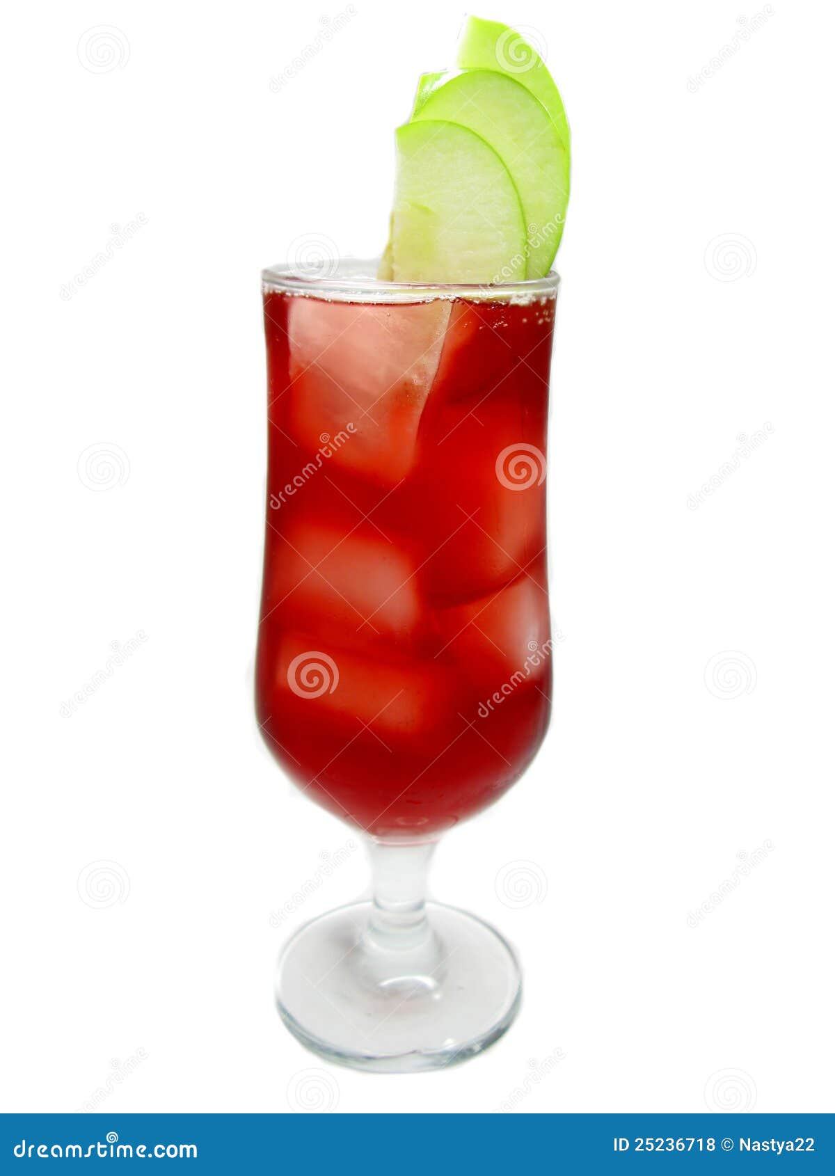 Boisson Rouge De Cocktail D'alcool Avec La Pomme Photo stock - Image du ...