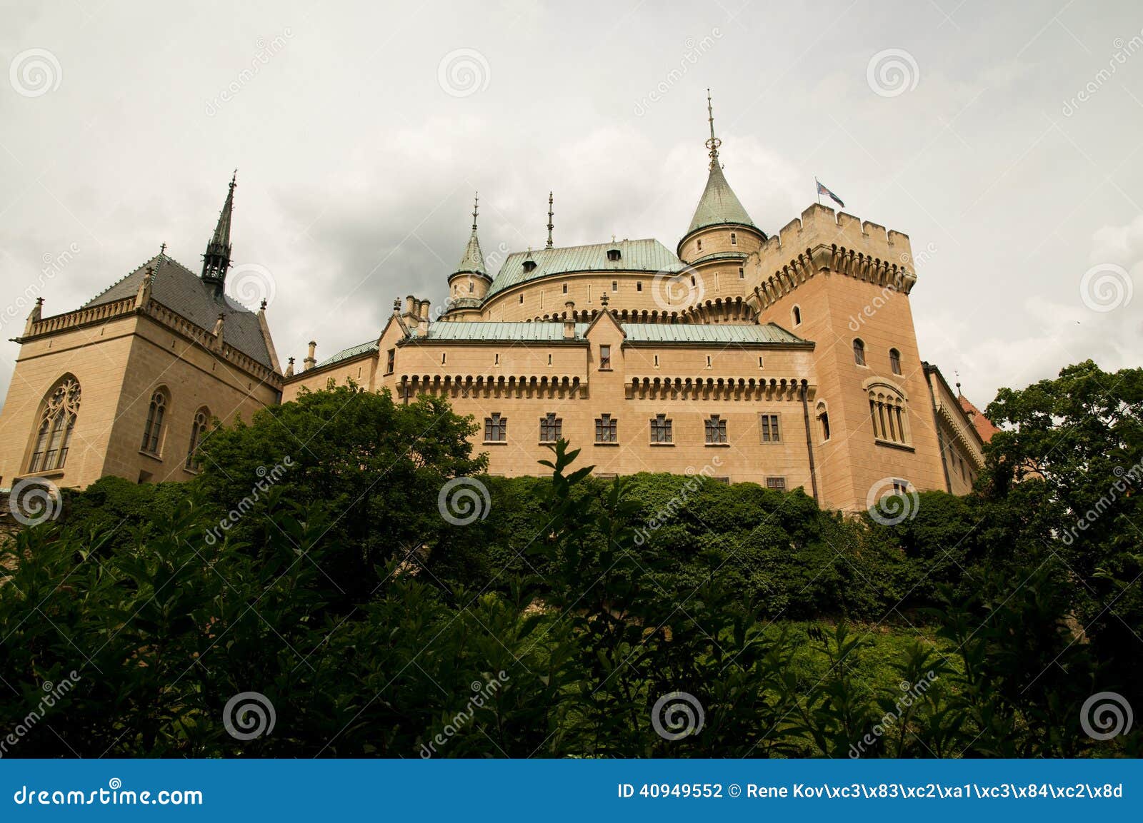 Bojnice Castle stock photo. Image of wall, landscape - 40949552