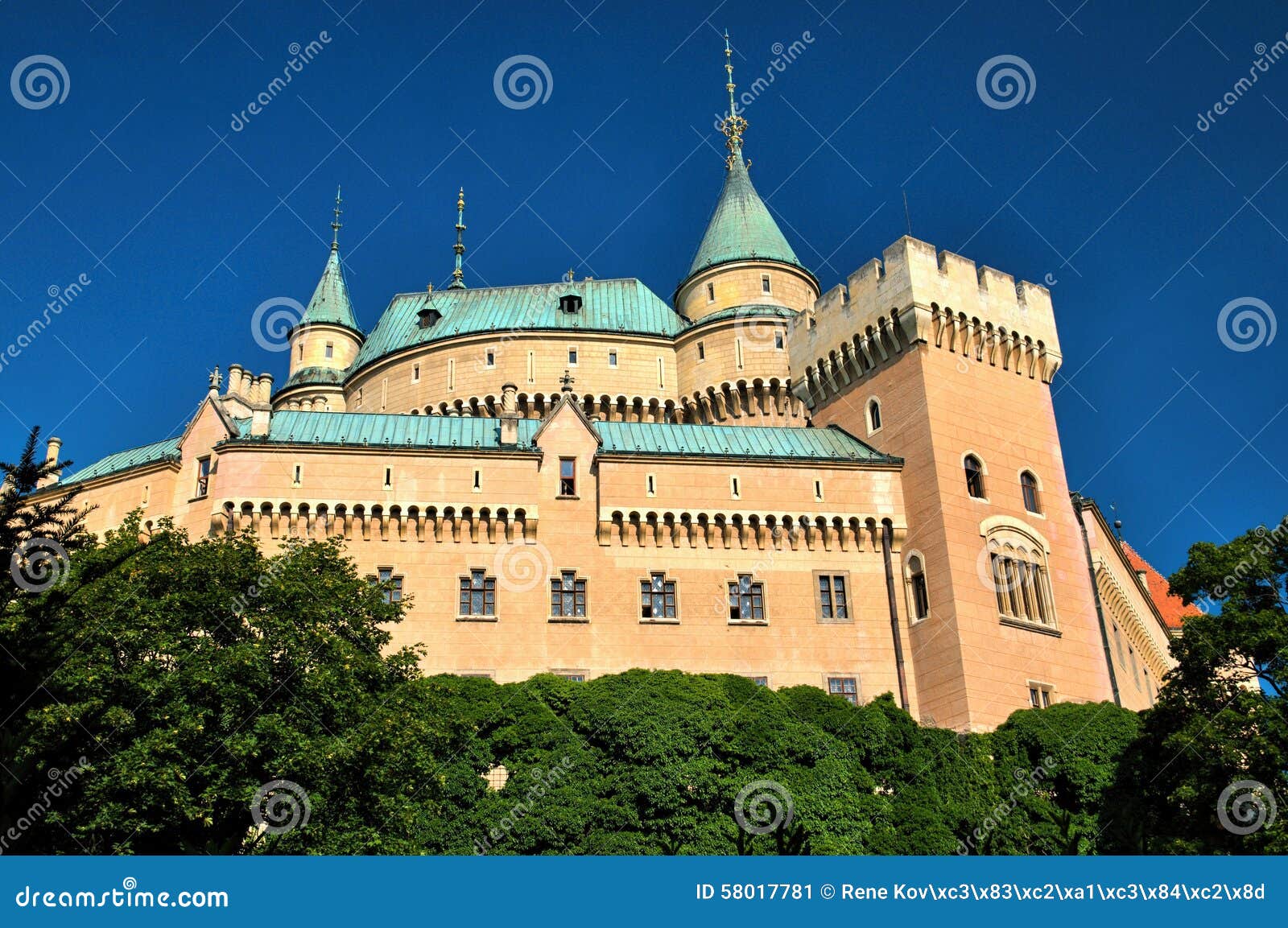 Bojnice Castle stock image. Image of castle, walls, relax - 58017781