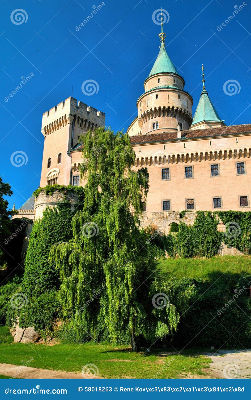 Bojnice Castle stock image. Image of landscape, king - 58018263