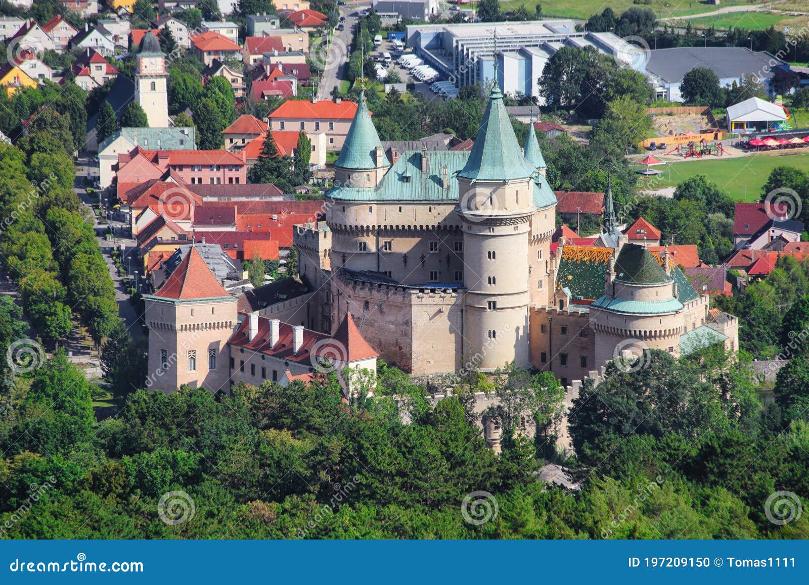 Bojnice Castle from Viewpoint Cajka Stock Photo - Image of medieval ...