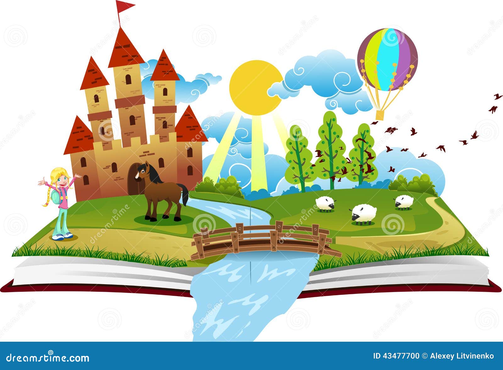 Bok av sagor stock illustrationer. Illustration av saga - 43477700