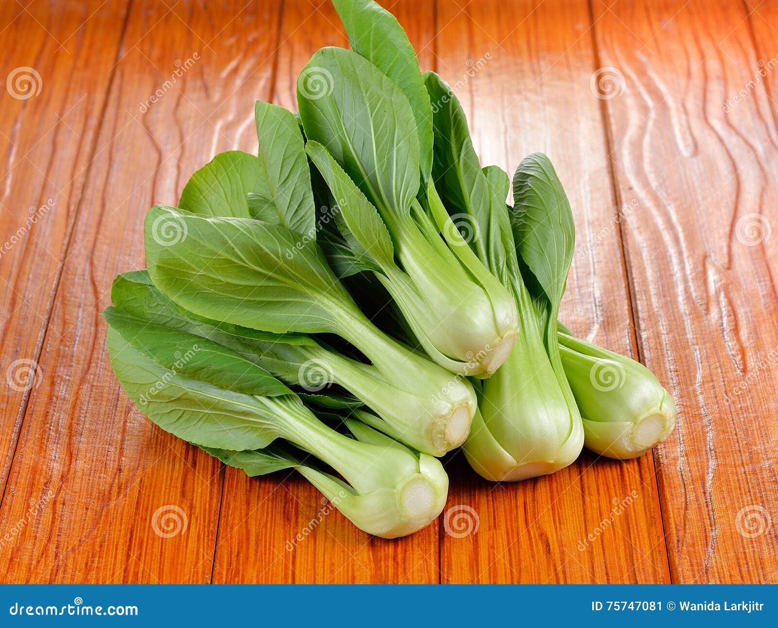 Bok Choy Vegetable on Wooden Background Stock Image - Image of healthy ...