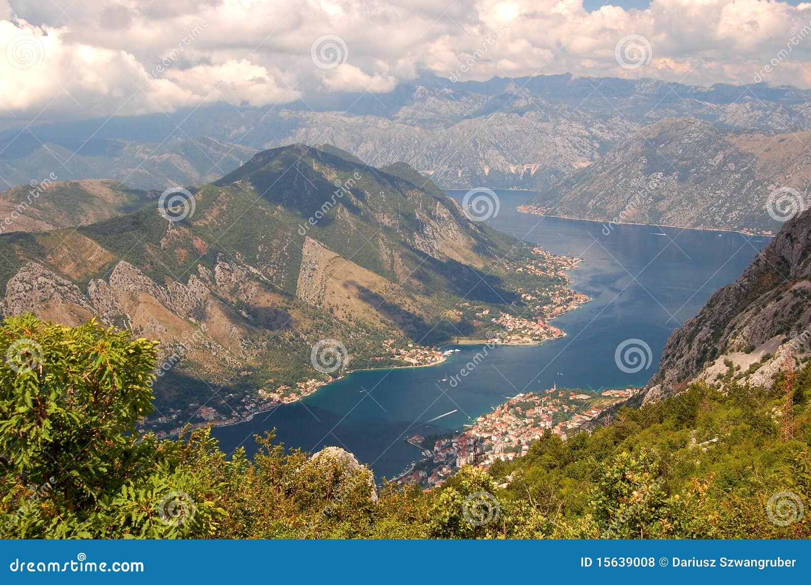 Spectacular and Picturesque View on Boka Kotorska Stock Photo - Image ...